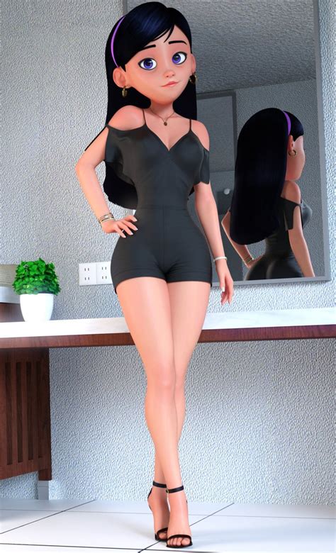 Rule 34 1girls 3d Aged Up Ankle Strap Heels Black Hair Cleavage