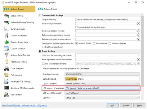 Developing Arduino Code For Stm32 Boards With Visual Studio Visualgdb