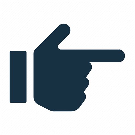 Direction Finger Gesture Hand Pointer Pointing Right Icon