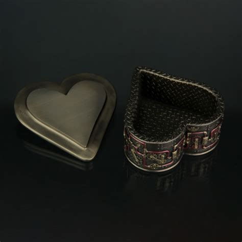 Veronese Design Heart Shaped Steampunk Octopus Trinket Stash Box