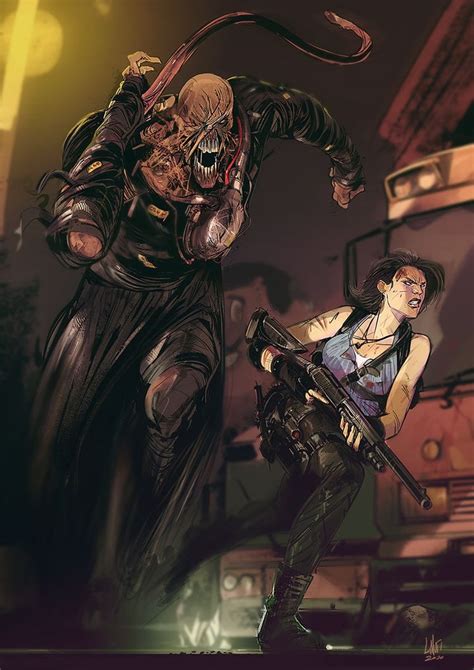 Jill And Nemesis Resident Evil Wallpaper 44395422 Fanpop