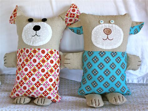 thom haus handmade: Bear and Pup Soft Toys
