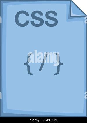 Computer Css File Format Type Icon Vector Design Stock Vector Image