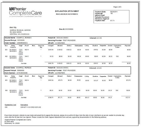 Remittance Advice Template Excel