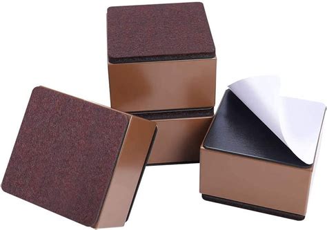 Eiyehoombiu 2 Inch Bed Riser Solid Steel Self Adhesive Furniture Riser Or Bed Lift Creates An