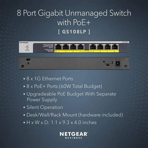 Poe Switch 8 Port Netgear Gs108lp At ₹ 6200 Piece Netgear In Pune