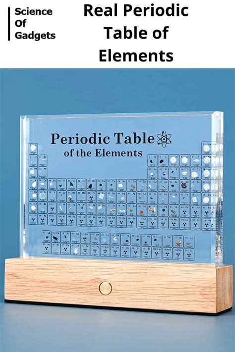 Crystal Periodic Table With Real Elements Samples Unleash The Beauty Of