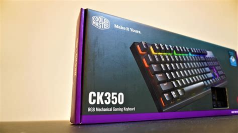 【huan】 高顏值的平價機械鍵盤 Cooler Master Ck350 Rgb機械鍵盤 開箱體驗 Youtube