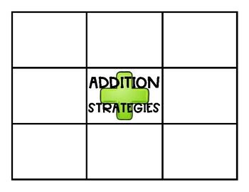 Addition And Subtraction Strategies Reference Page By Just Teachin It Real
