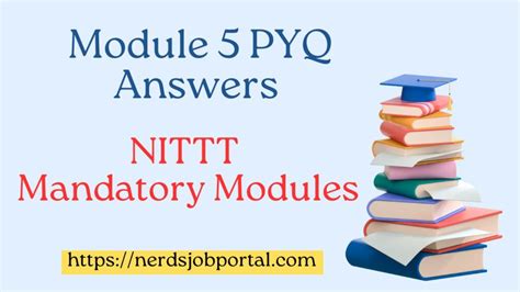 Nittt Module 5 Question Paper 2024 February