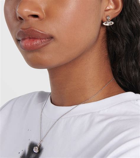 Pina Bas Relief Embellished Earrings In Gold Vivienne Westwood