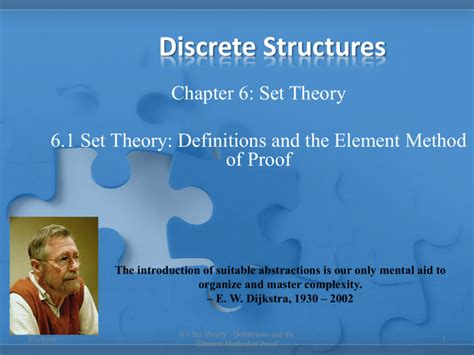 Set Theory Definitions Element Method Of Proof