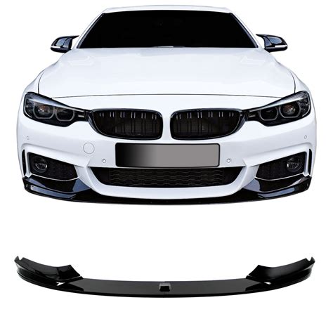 Frontspoiler Spoiler mit ABE SCHWARZ GLANZ für BMW F32 F33 F36 ab 2013