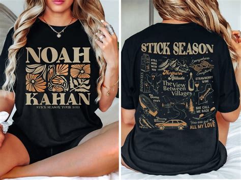 Noah Kahan Shirt Noah Kahan Stick Season 2023 Tour Shirt Noah Kahan