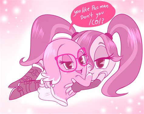 Rule 34 2girls Boots Cute Cylindria Female Female Only Ghost Glasses Multiple Females Namco