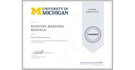 Bienvenu Makedika On Linkedin Completion Certificate For Python Data