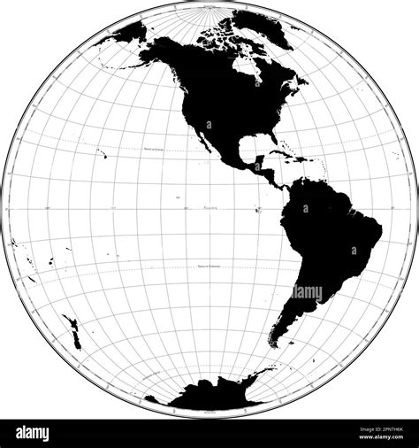 Highly Detailed World Map Silhouette In Globe Shape Of Earth Nicolosi