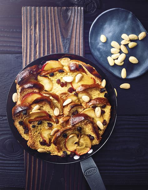 Brioche Perdue Aux Pommes Et Aux Fruits Secs Pour 4 Personnes