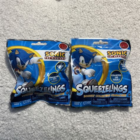 Sonic The Hedgehog Squeezelings Series 1 Mystery Blind Bags ~ Lot Of 2~ Sealed 4852255258