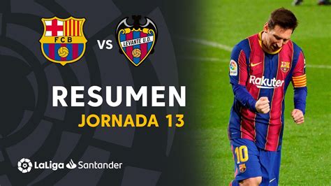 Resumen De Fc Barcelona Vs Levante Ud 1 0 Youtube