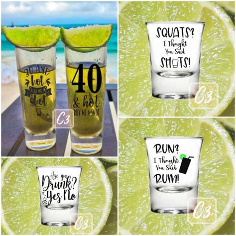 Funny Shot Glasses Vinyl Decal Glass Shot Glass Ts Decal