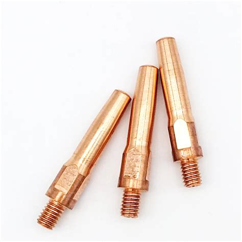 Japanese Copper Welding Torch Contact Tip Customizable Size 08 20mm