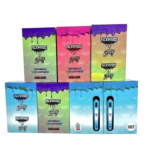 Packwoods X Runtz Disposable 2 Gram Hhc Empty Vape Pen With Packaging