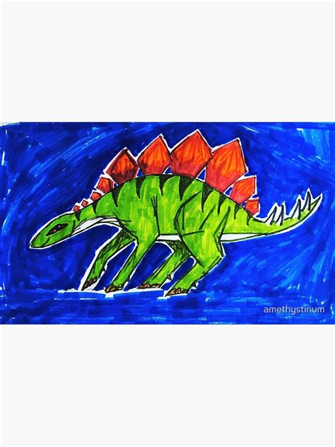 Stegasaurus Poster For Sale By Amethystinum Redbubble