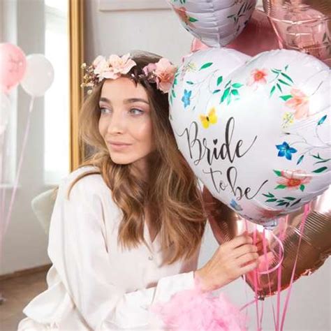 Balon Foliowy Bride To Be Kwiaty 45cm Sklep Partybudziki Pl