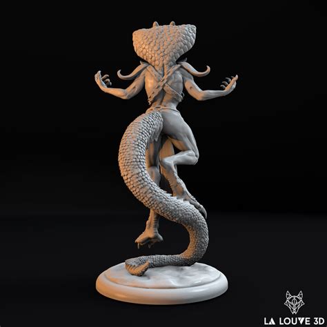 Yuan Ti Female Tabletop Miniature Questbourne