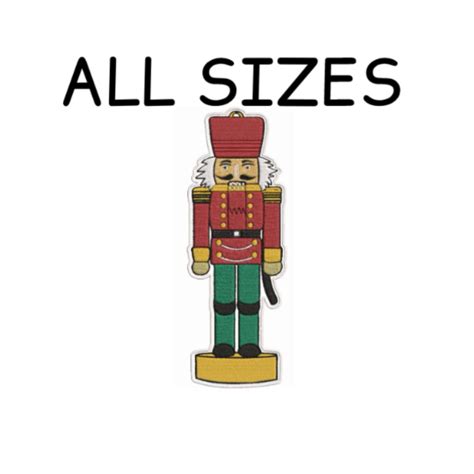 Christmas Nutcracker Patch Embroidered Iron Onsew On Premium Applique