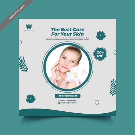 Premium Vector Skin Care Social Media Post