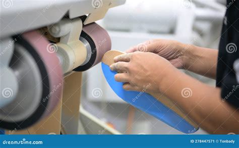 Technician Sculpting Plaster Cast For Socket At Prosthetic Factory