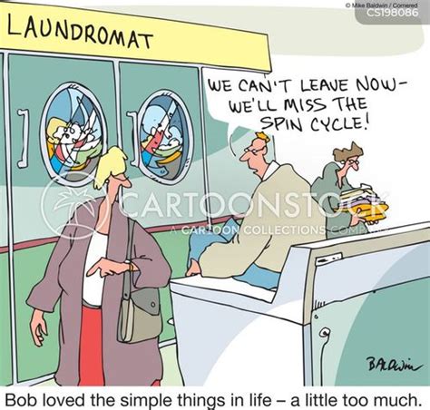 Cartoon Doing Laundry