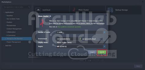 how to integrate object storage in laravel with accuweb cloud