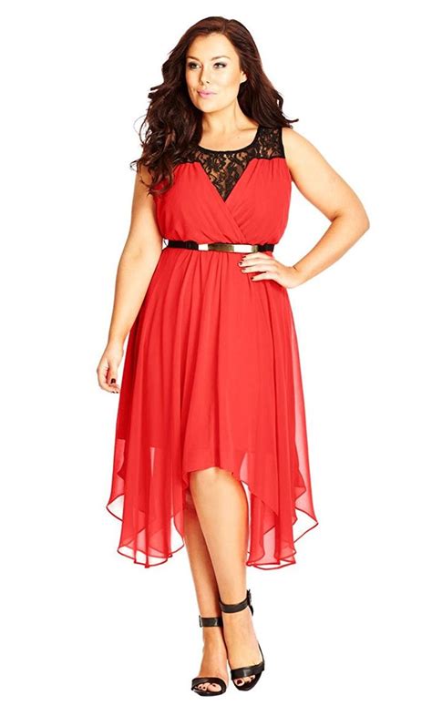 Designer Plus Size Dress Layer Keyhole Hot Coral 24 Xxl City