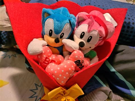 Sonic And Amy Plush Bouquet By Jcfanfics On Deviantart