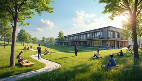 Student Hall Green Architecture Design Ideas
