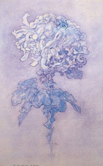Piet Mondrian Flowering Flowers Of Piet Mondrian Chrysanthemums
