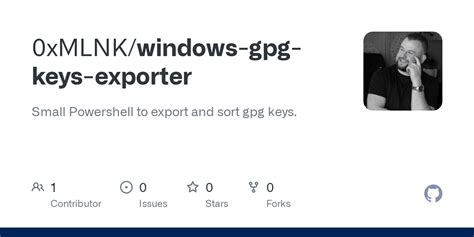 Github 0xmlnkwindows Gpg Keys Exporter Small Powershell To Export And Sort Gpg Keys