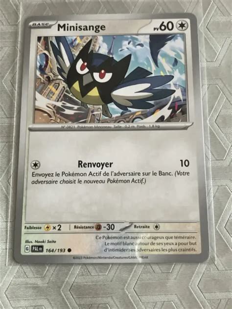 CARTE POKÉMON MINISANGE 164 193 Évolutions à Paldea EUR 0 25 PicClick FR