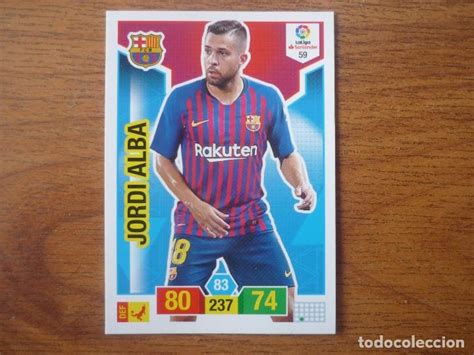 adrenalyn xl 2018 2019 panini nº 59 jordi alba Comprar Cromos de