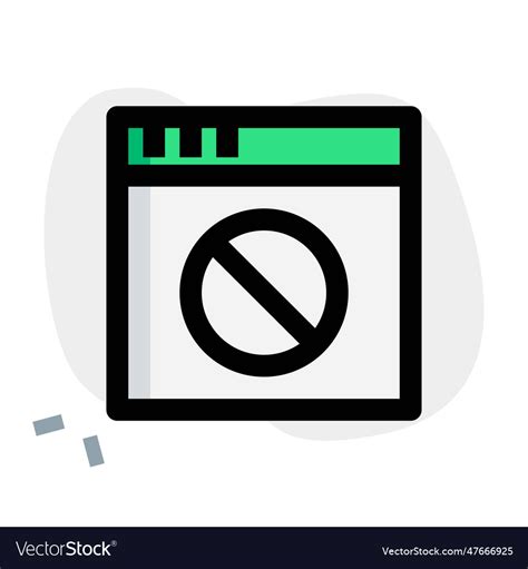 Websites Gets Blocked Or Prohibited Royalty Free Vector