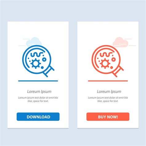 Germs Laboratory Magnifier Science Blue And Red Download And Buy Now Web Widget Card Template