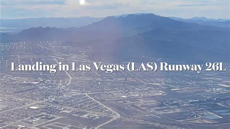 Landing In Las Vegas Lasklas Runway 26l On A Jetblue A320 Youtube