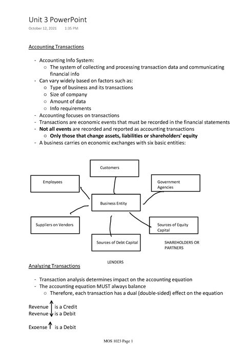 Unit 3 Power Point Unit 3 Lecture Notes Business Entity Customers
