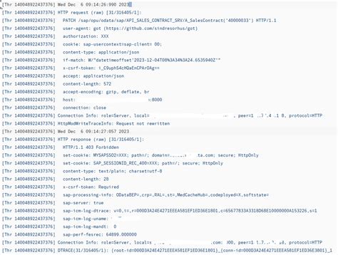 Patch Odata Response 403 Sap Community