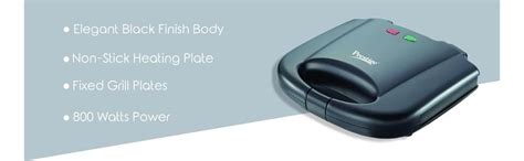 Buy Prestige Pgmfb 800 Watt Grill Sandwich Toaster With Fixed Grill