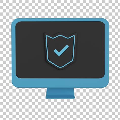 Premium Psd Computer Security 3d Illustration