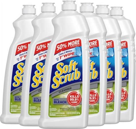 Soft Scrub Antibacterial Cleaner With Bleach Surface Cleanser 36 Ounce